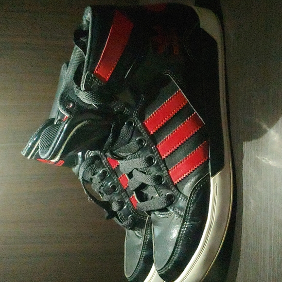 adidas | Shoes | Adidas Hard Court Hi Top Big Kids Sz Us 6 Black And ...